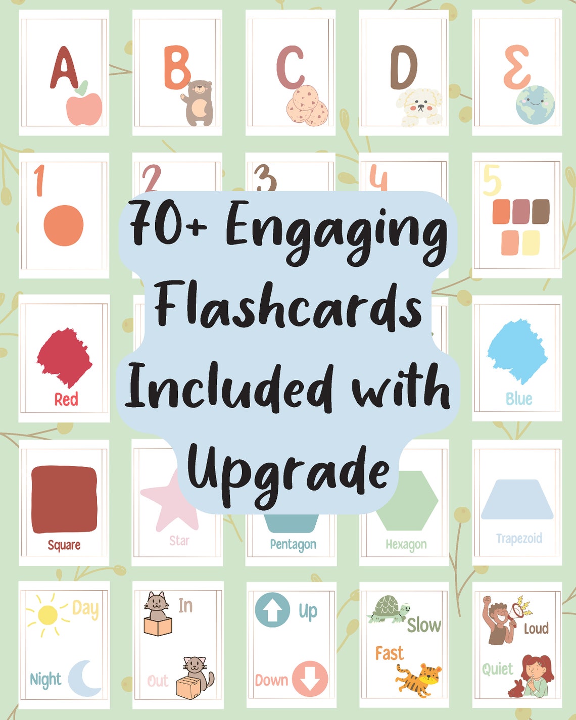 Educational Printables Bundle of 7 Posters for Preschool and - Etsy