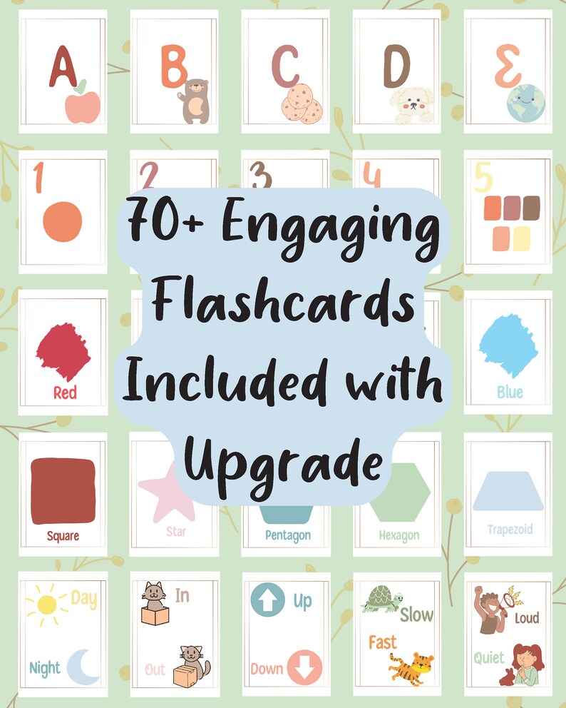 Educational Printables Bundle of 7 Posters for Preschool and - Etsy