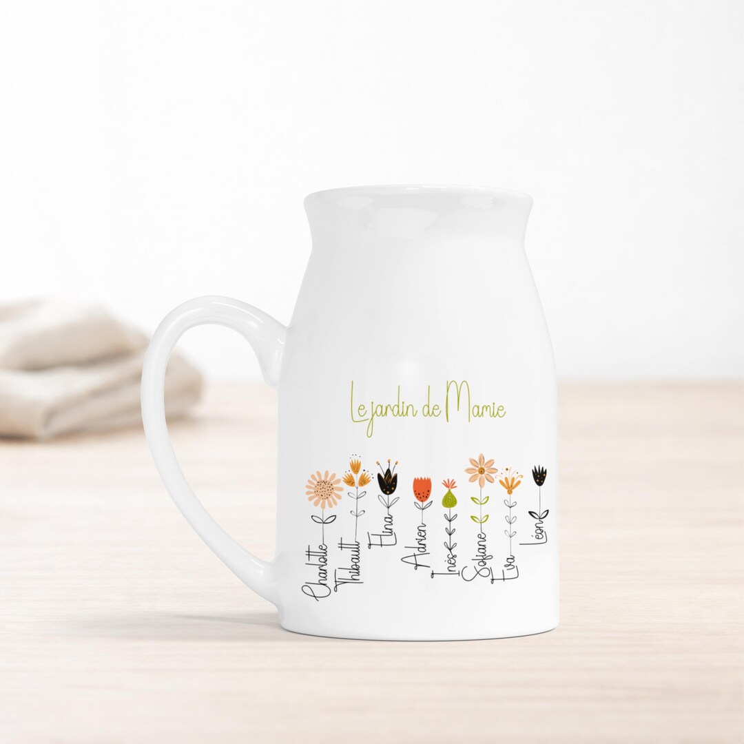 Personalized Ceramic Pitcher 450ml – Personalized Milk Jug or Small ...