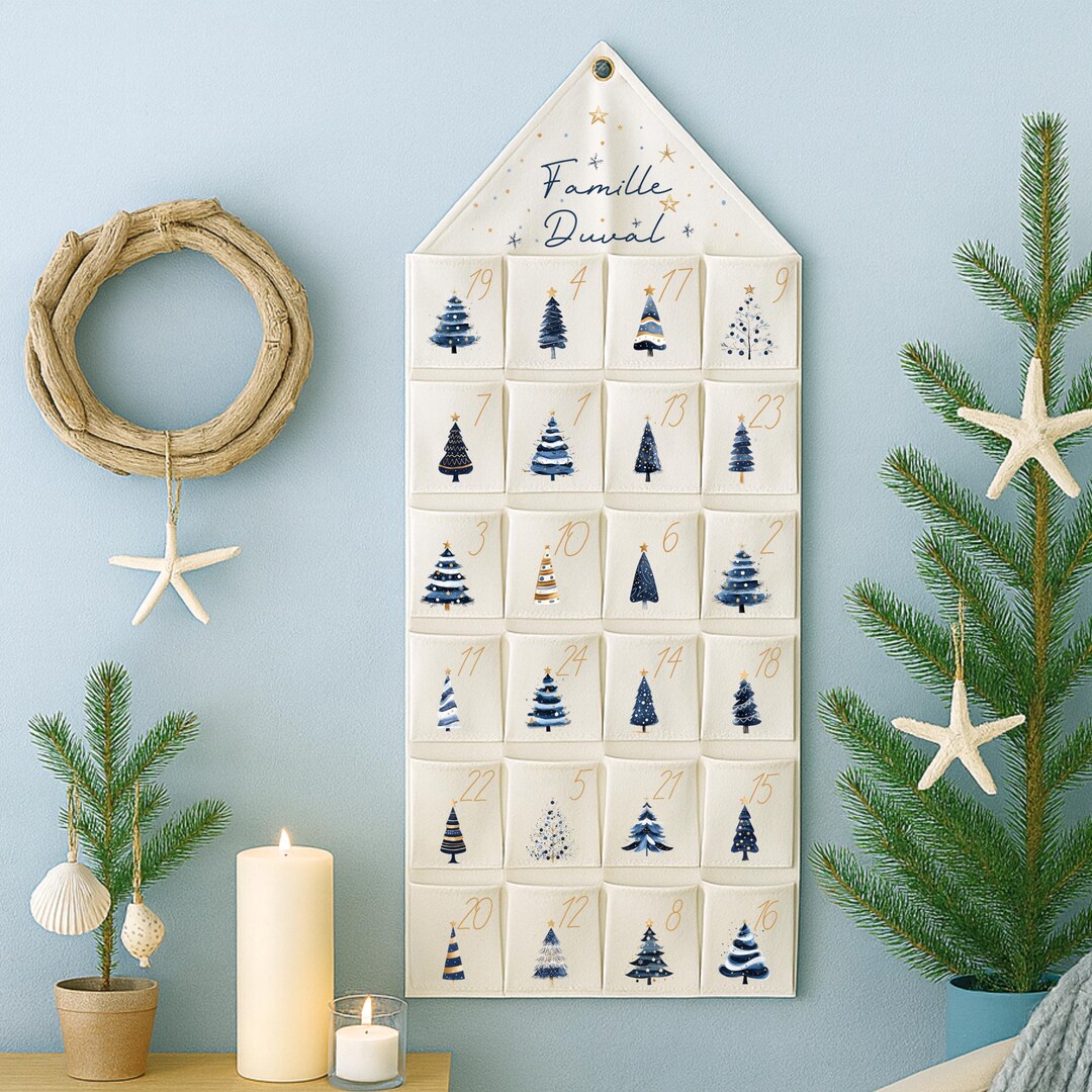 Customizable Fabric Advent Calendar – Reusable Advent Calendar - Etsy