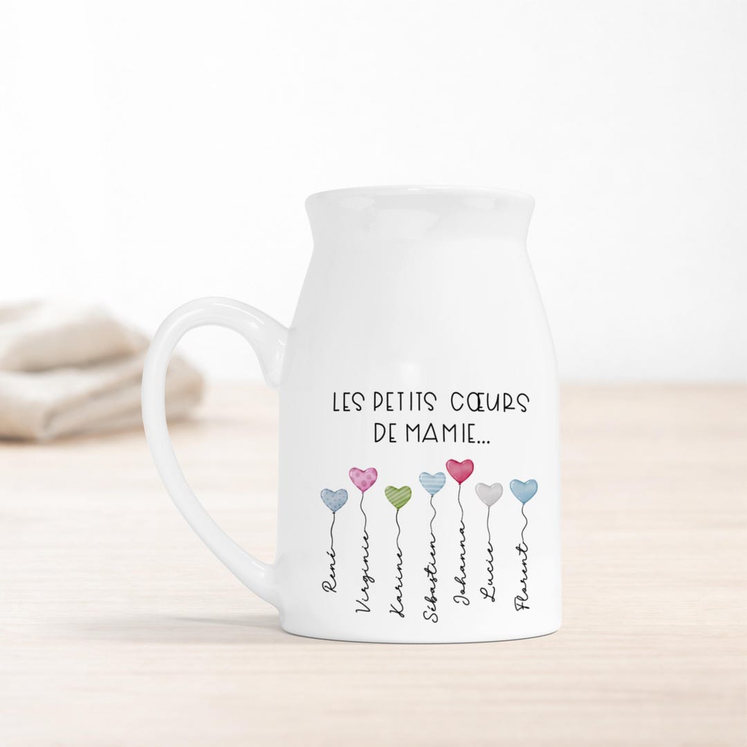 Personalized Ceramic Pitcher 450ml – Personalized Milk Jug or Small ...