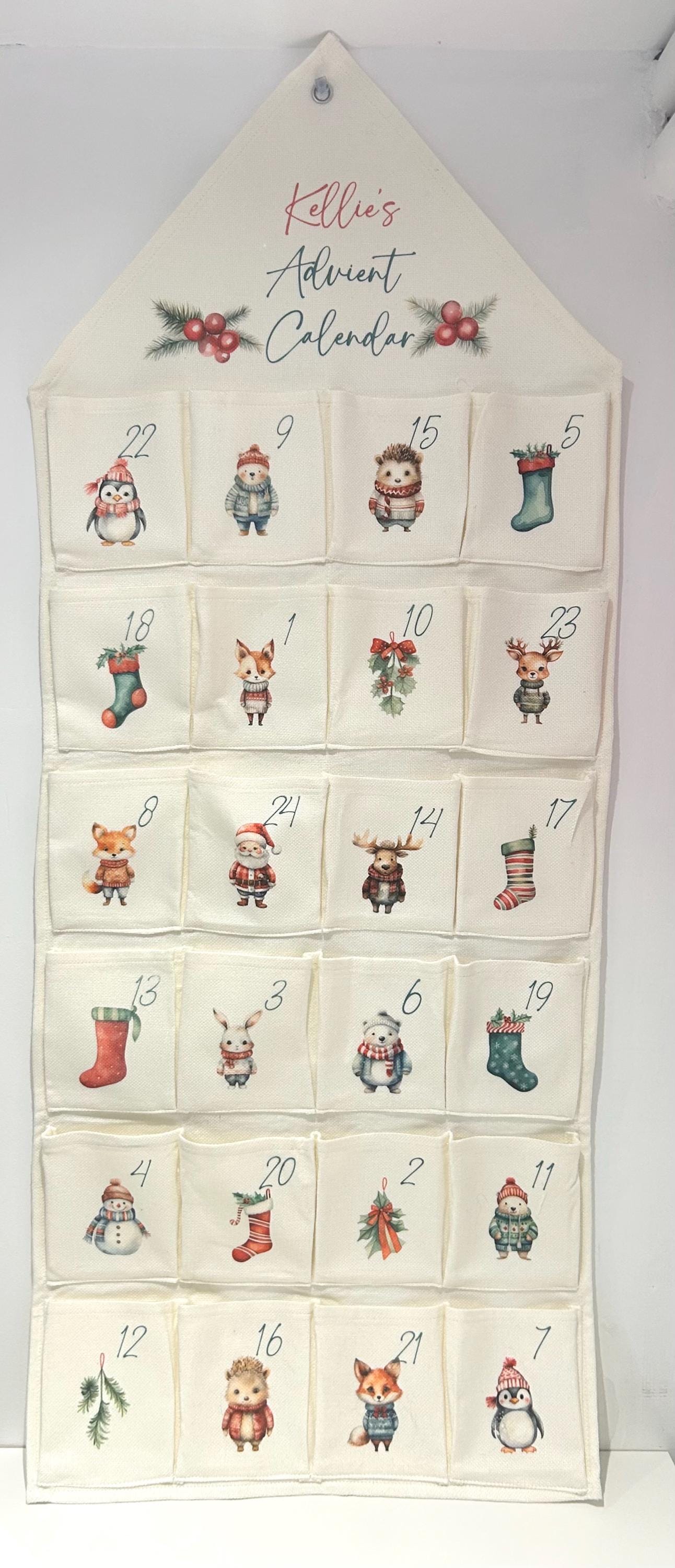Customizable Fabric Advent Calendar – Reusable Advent Calendar - Etsy