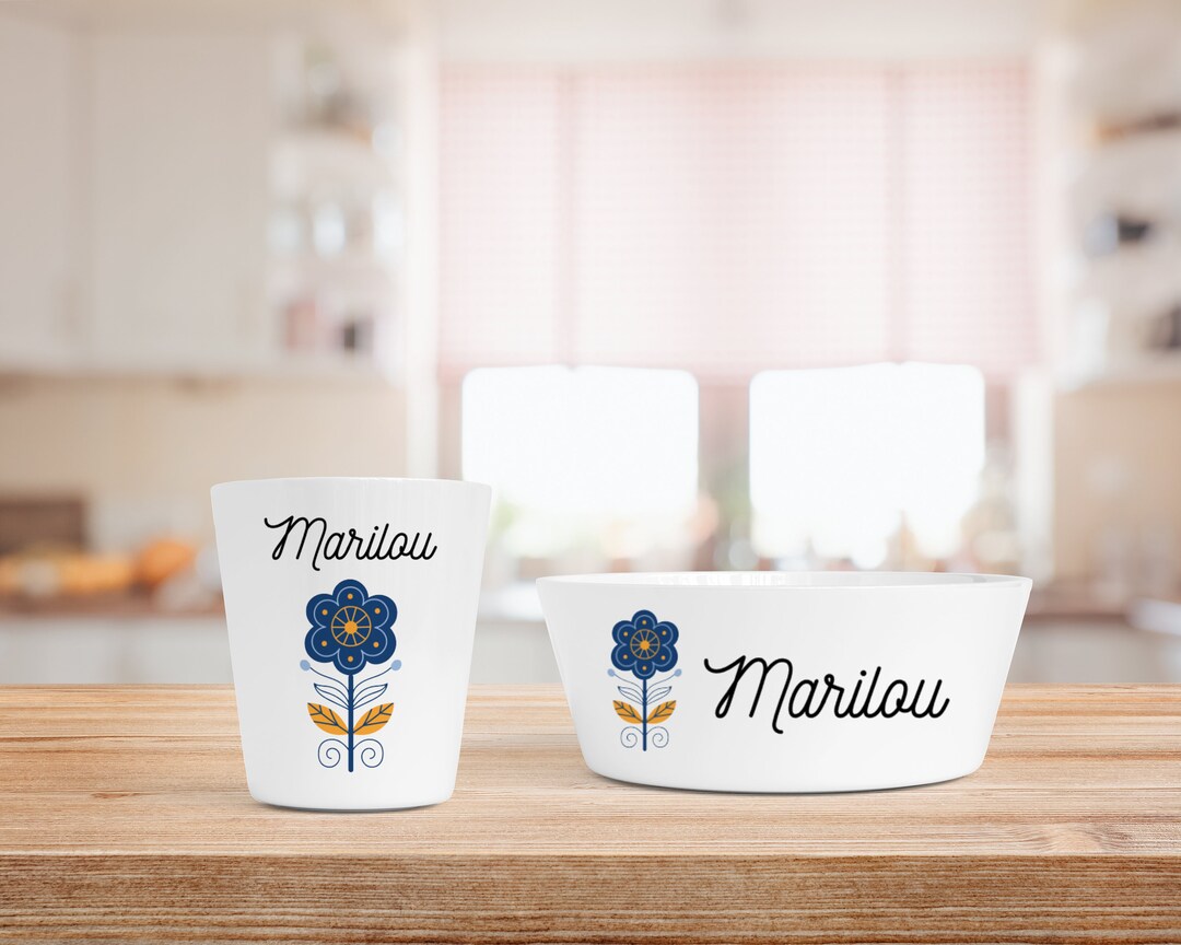 Personalized Child's Bowl and Cup, Personalized Child's Glass, Nursery ...