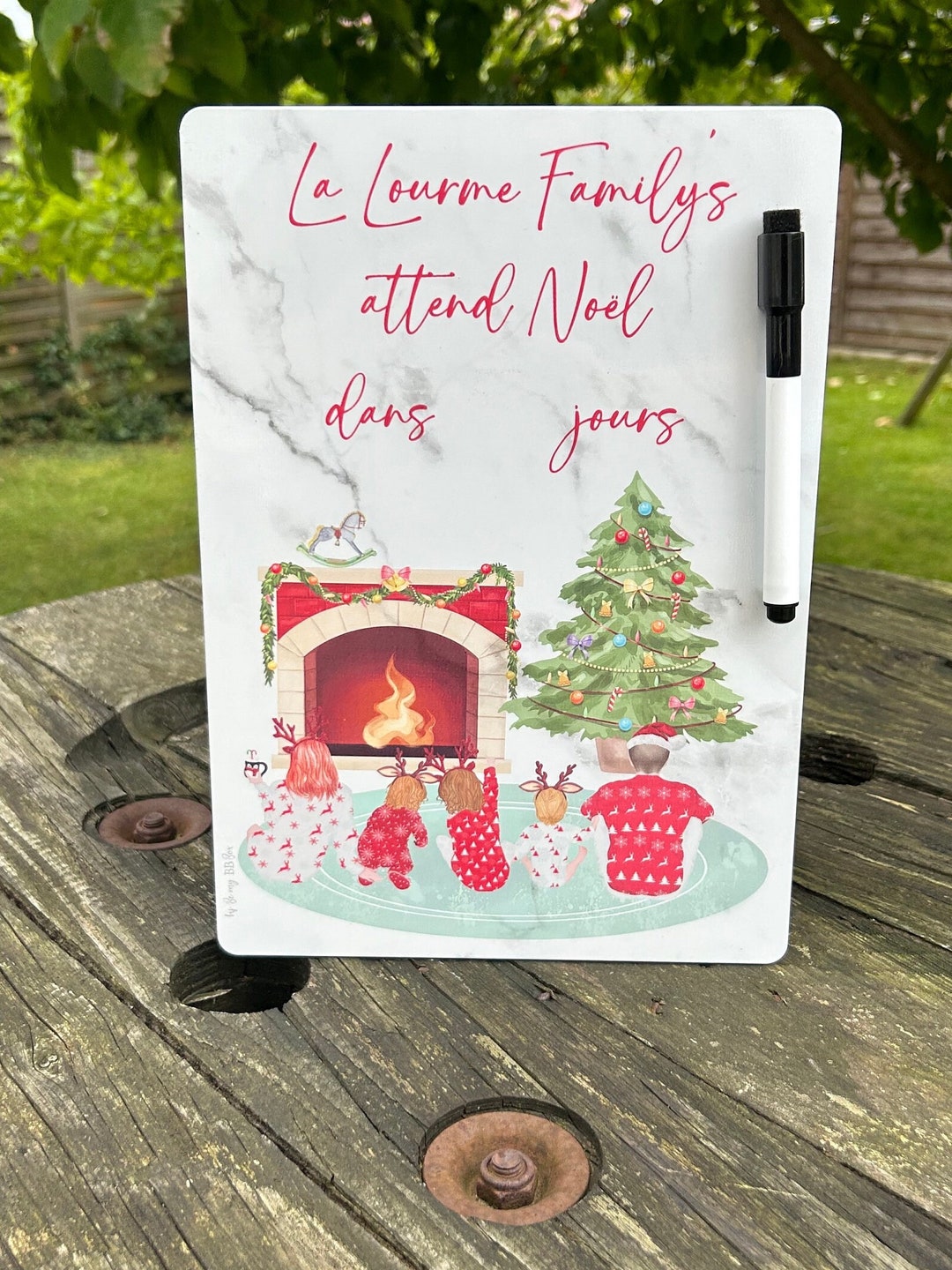 Erasable Slate to Count Down the Days Until Christmas, Christmas ...