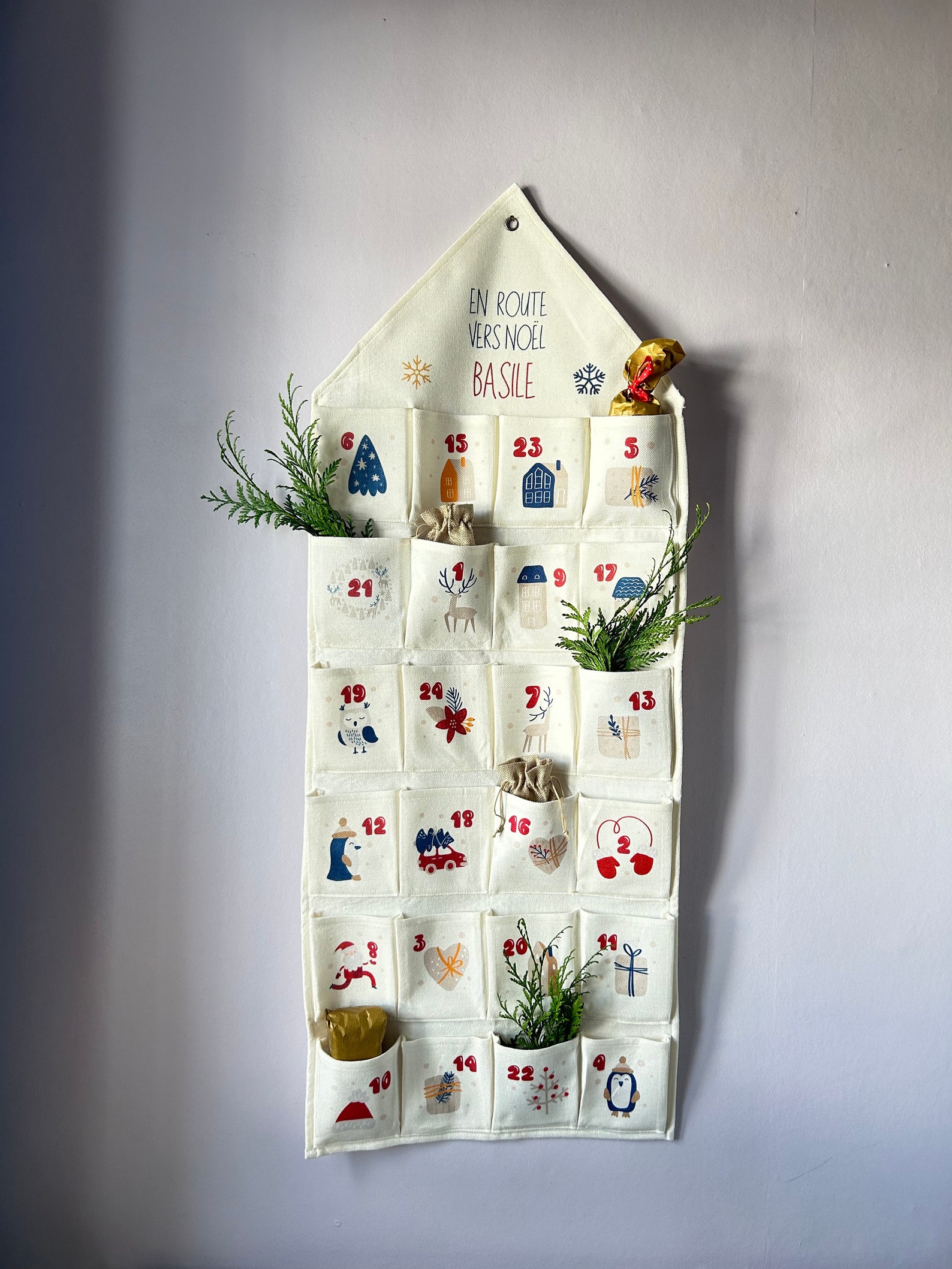 Customizable Fabric Advent Calendar – Reusable Advent Calendar - Etsy