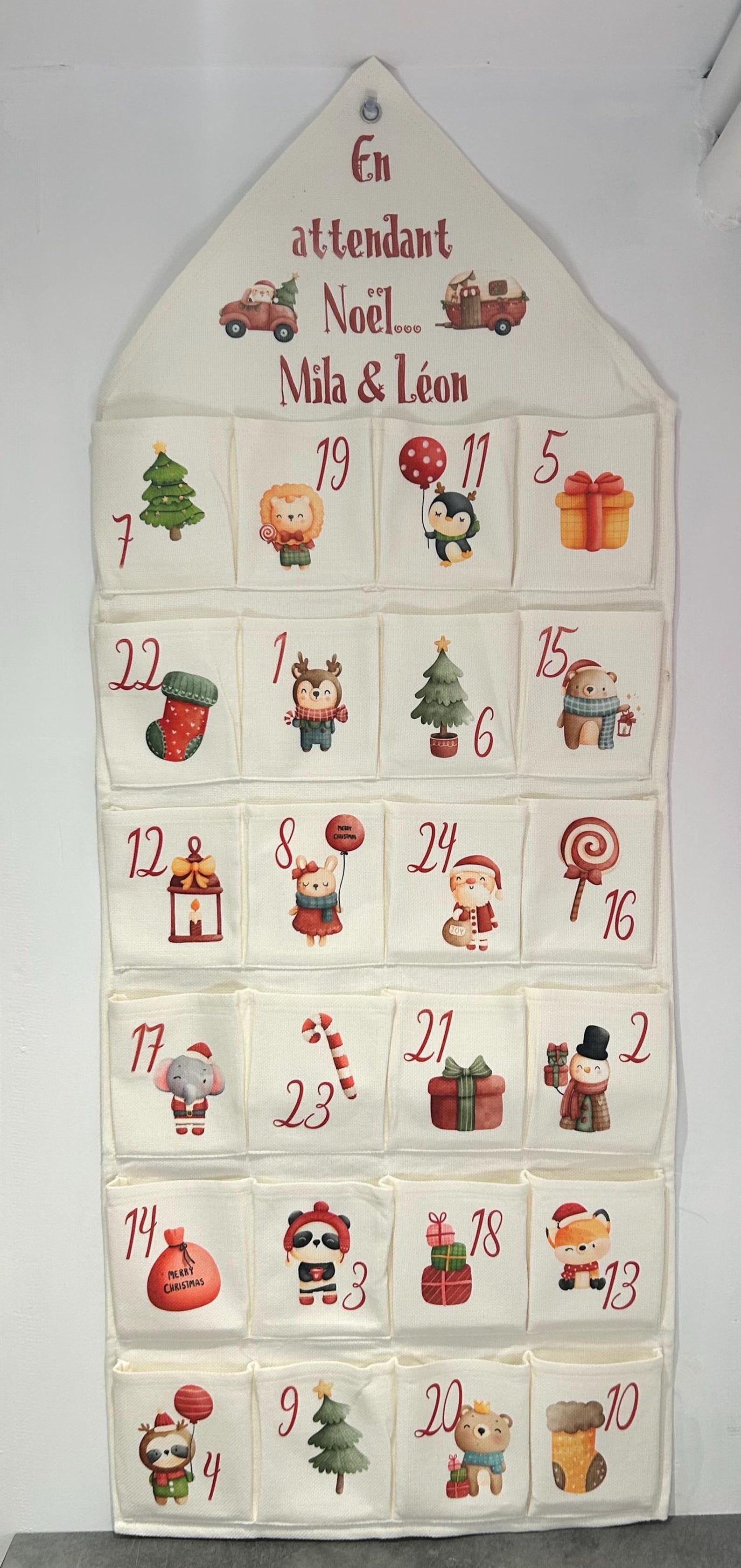 Customizable Fabric Advent Calendar – Reusable Advent Calendar - Etsy
