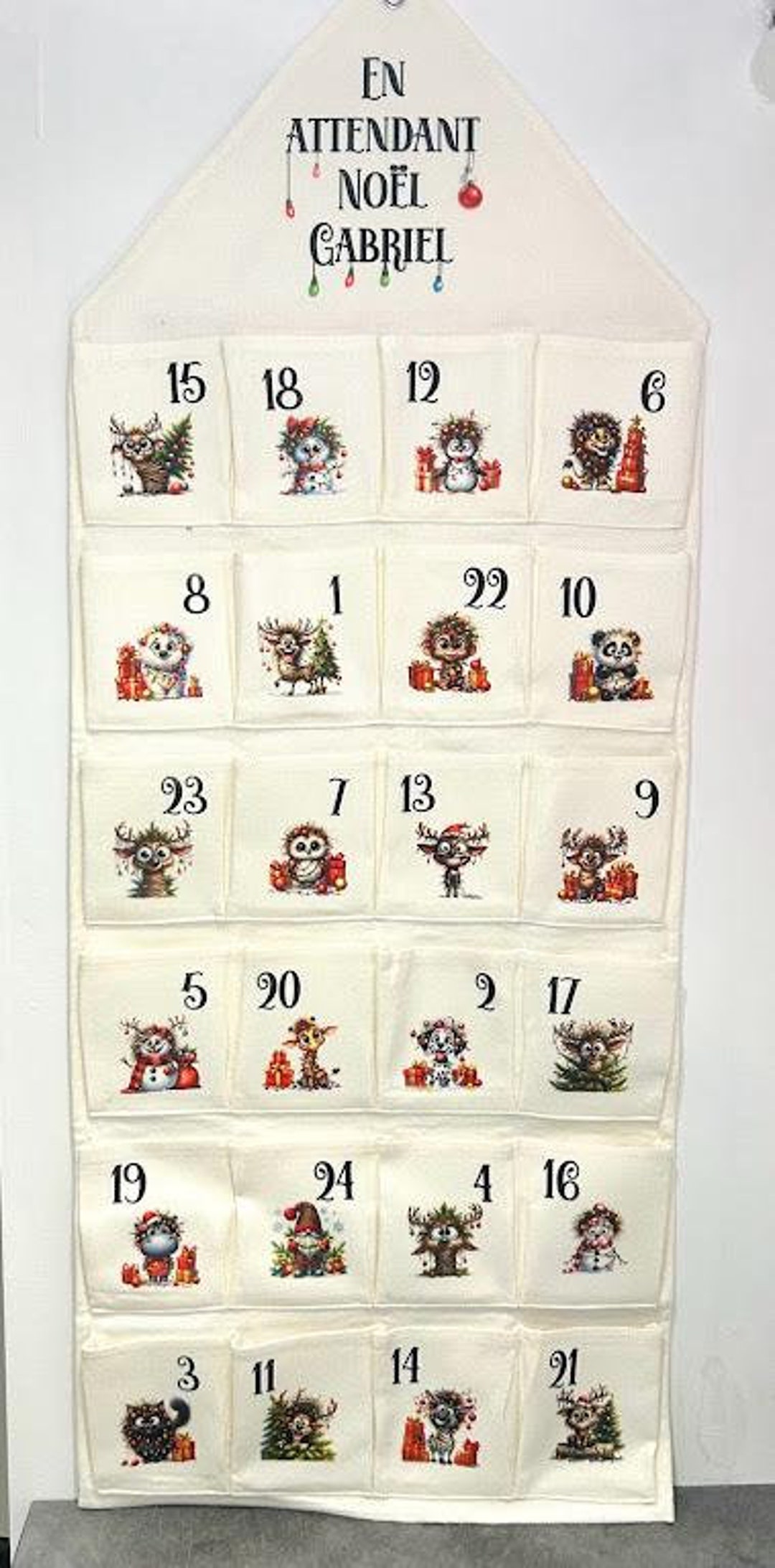 Customizable Fabric Advent Calendar Reusable Advent Calendar - Etsy