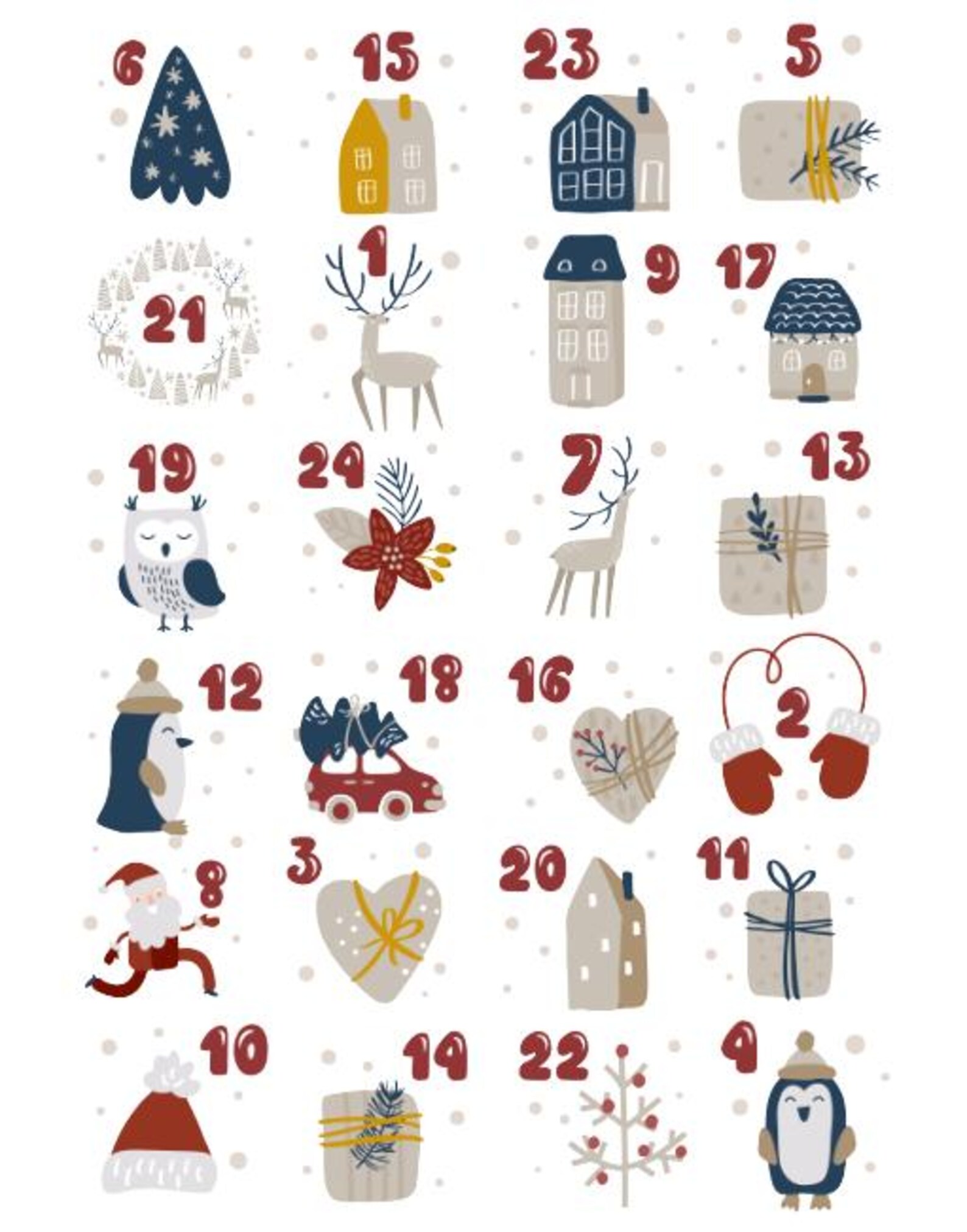 Customizable Fabric Advent Calendar – Reusable Advent Calendar - Etsy