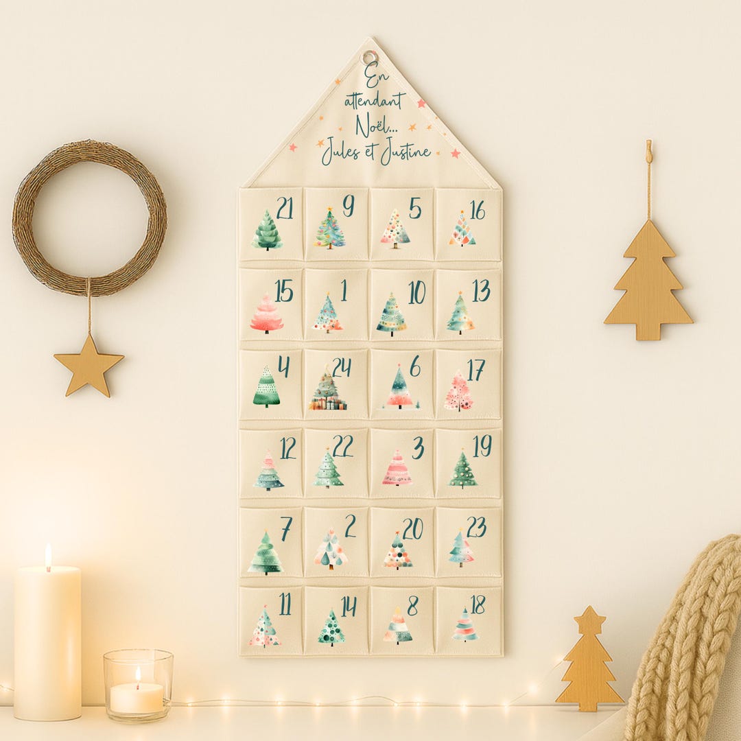 Customizable Fabric Advent Calendar – Reusable Advent Calendar - Etsy
