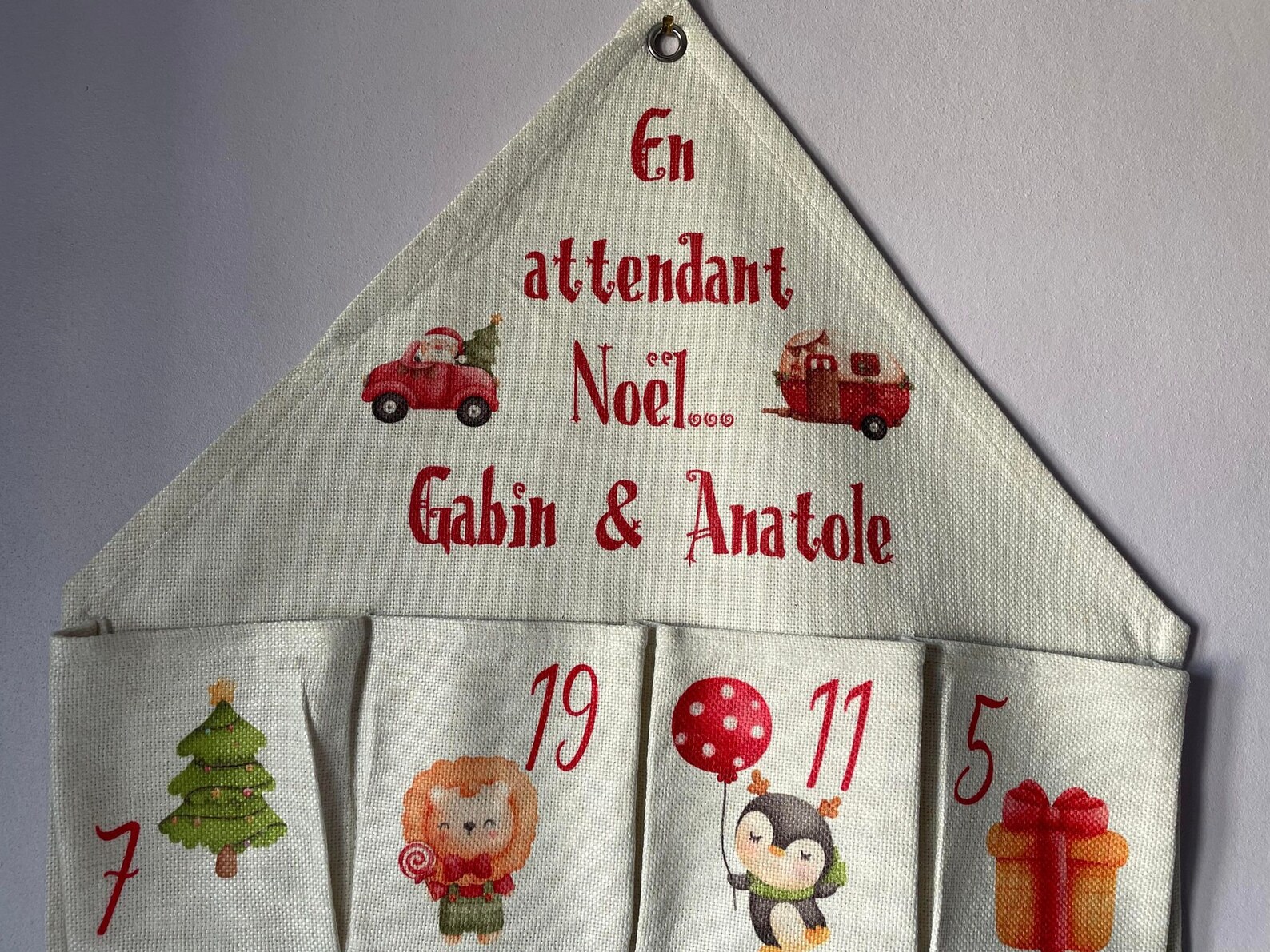 Customizable Fabric Advent Calendar – Reusable Advent Calendar - Etsy