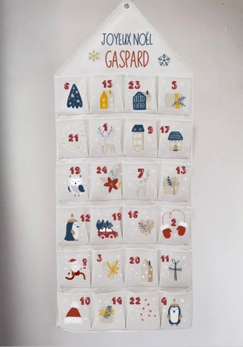 Customizable Fabric Advent Calendar – Reusable Advent Calendar - Etsy