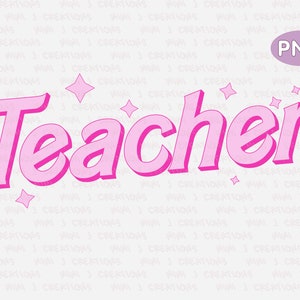Girly Pink Teacher PNG, Teacher PNG, Back to School Teacher PNG ...