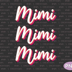 Mimi PNG, Mimi Sublimation Design, Retro Mimi PNG, Retro Png ...