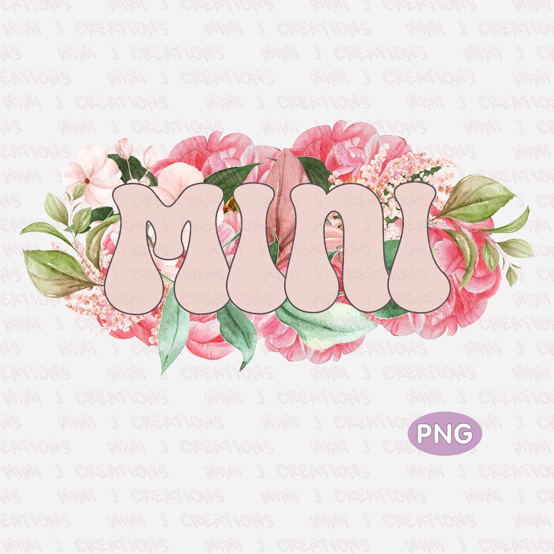 Mini Floral Png, Floral Mini Png, Mother's Day Png, Mini Groovy, Boho ...