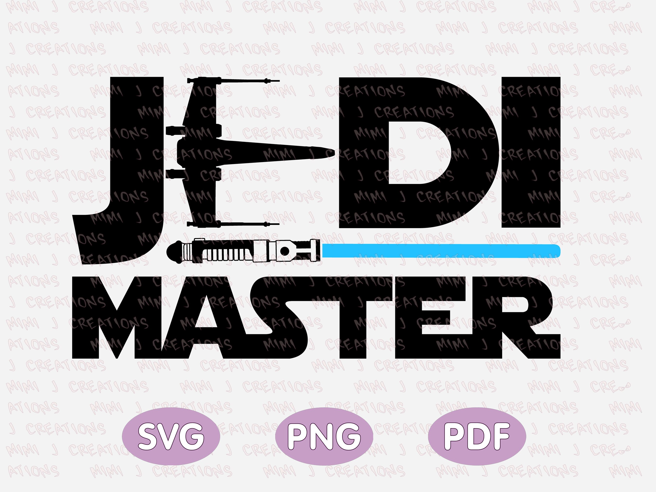 Jedi Master Svg Cutting File Jedi Master PNG Instant - Etsy