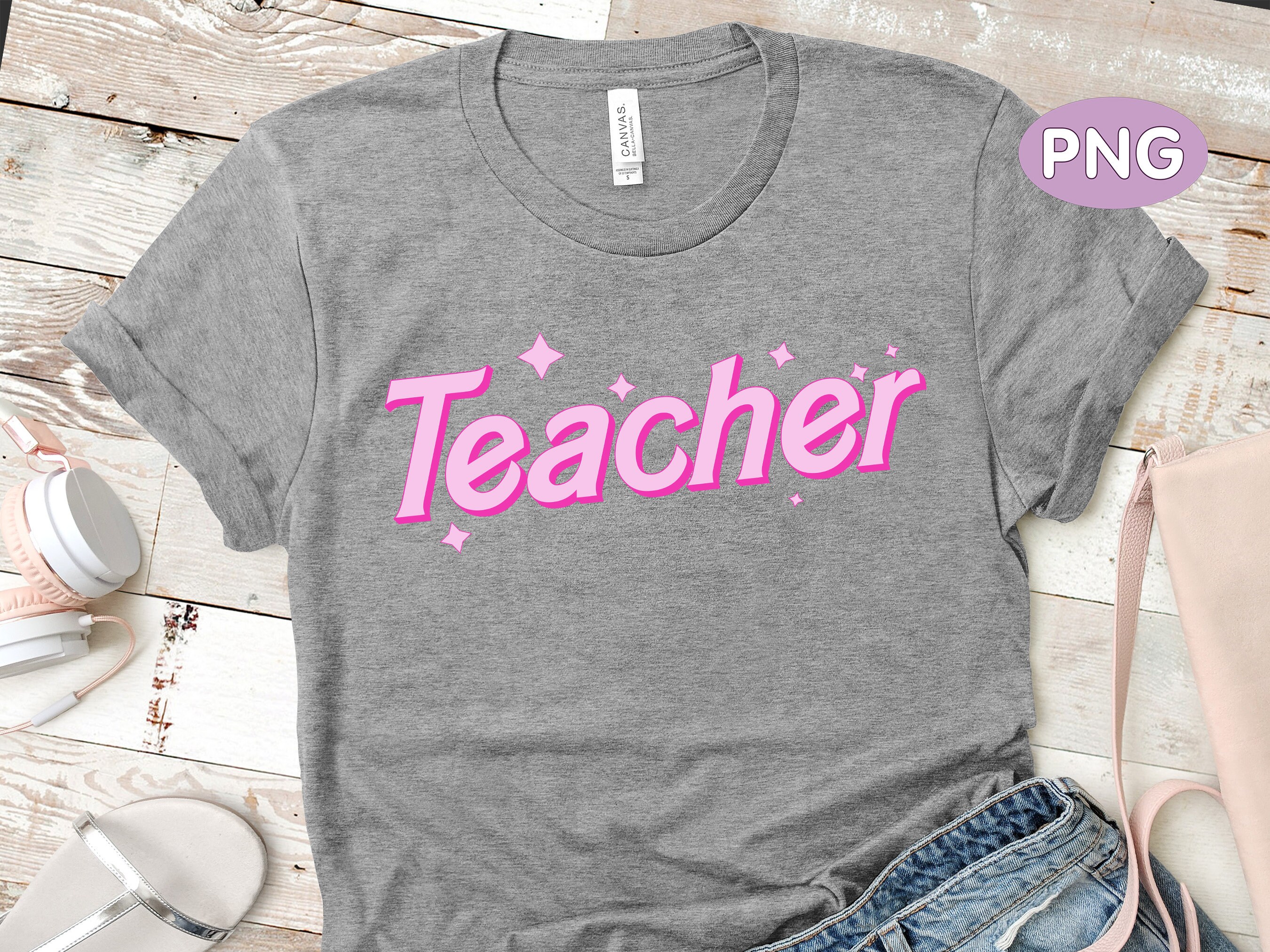 Girly Pink Teacher PNG Teacher PNG Back to School Teacher - Etsy