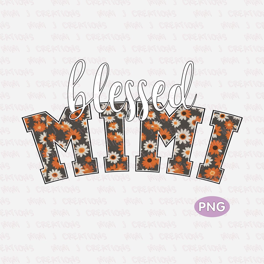 Blessed Mimi Png, Fall Vibes PNG, Fall Png Trendy, Fall Mimi Png, Retro ...