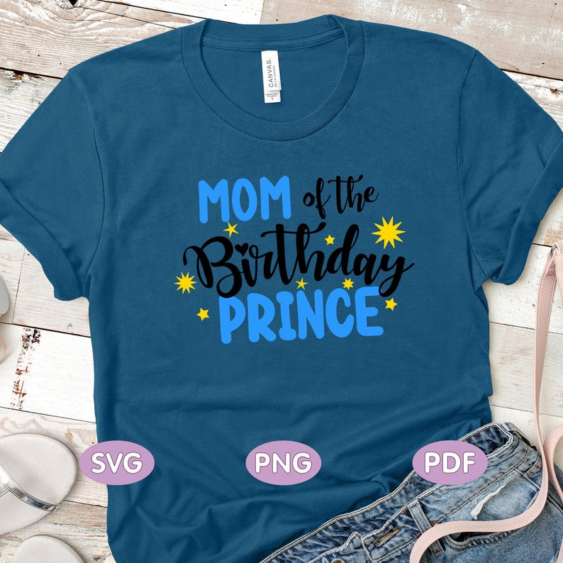 Birthday Prince SVG Bundle: Family Cricut Cut Files (PNG, PDF) - Etsy