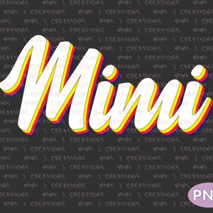 Vintage Mimi PNG, Mimi Png, Retro Mimi PNG, Retro Png, Sublimation Png ...