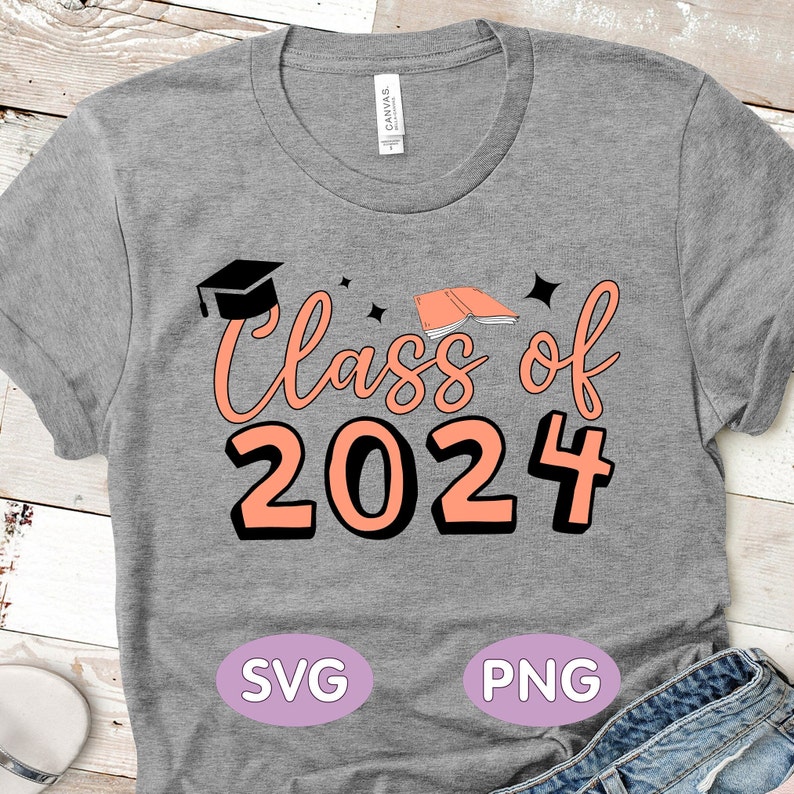 Retro Senior Class of 2024 SVG PNG - Graduation Design - Etsy
