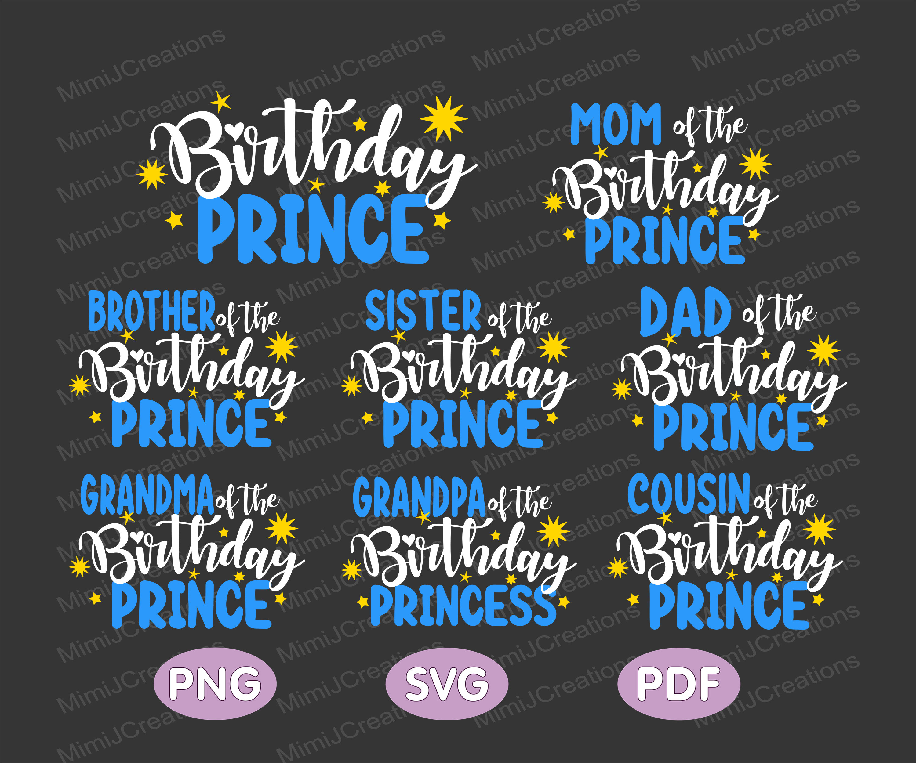 Birthday Prince Png Bundle Birthday Prince Svg Birthday Boy - Etsy