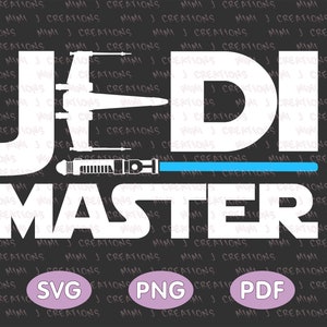 Jedi Master Svg Cutting File, Jedi Master PNG, Instant Download, Star ...