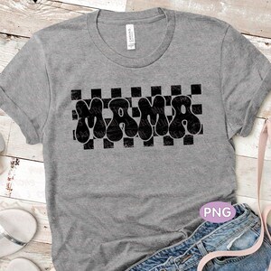 Retro Checkered Mama PNG, Distressed Design (instant Download) - Etsy