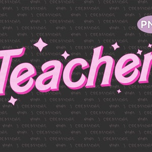 Girly Pink Teacher PNG, Teacher PNG, Back to School Teacher PNG ...