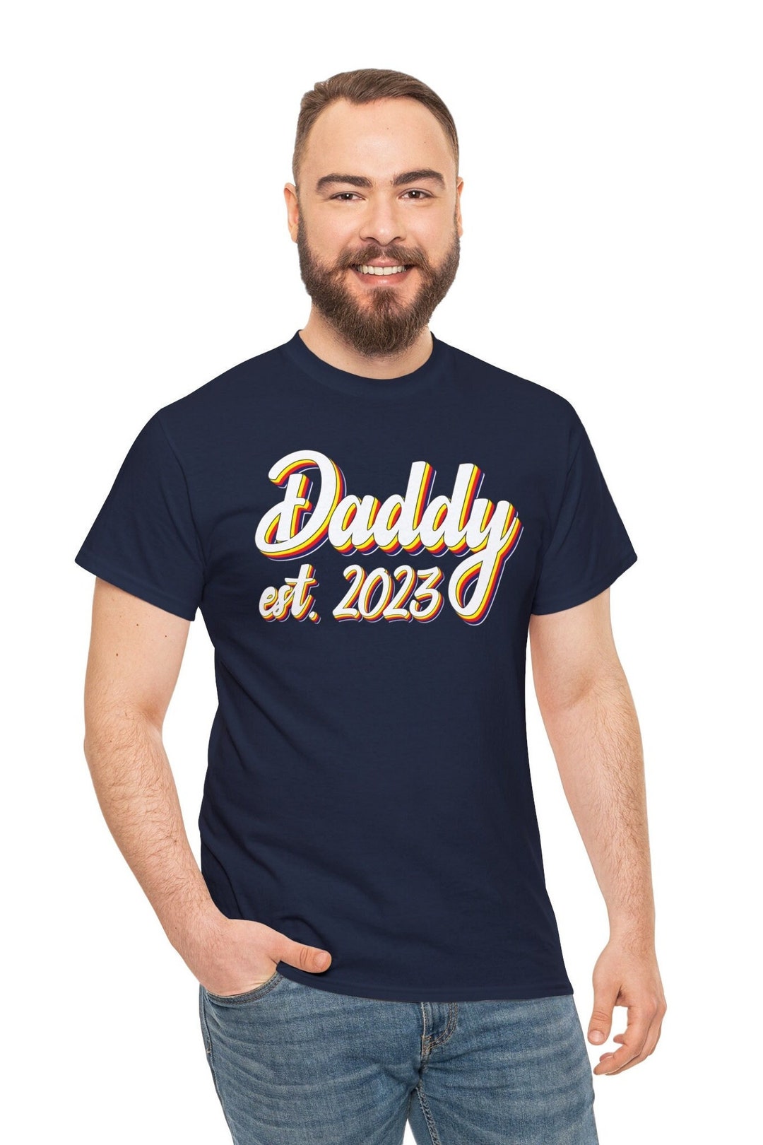 Daddy Est 2023 Png, FREE PNG Bonus, Baby Announcement Png, Daddy ...