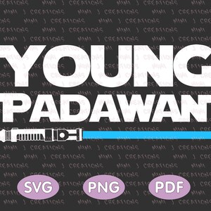 Young Padawan Star Wars SVG PNG PDF Clipart (digital Download) - Etsy