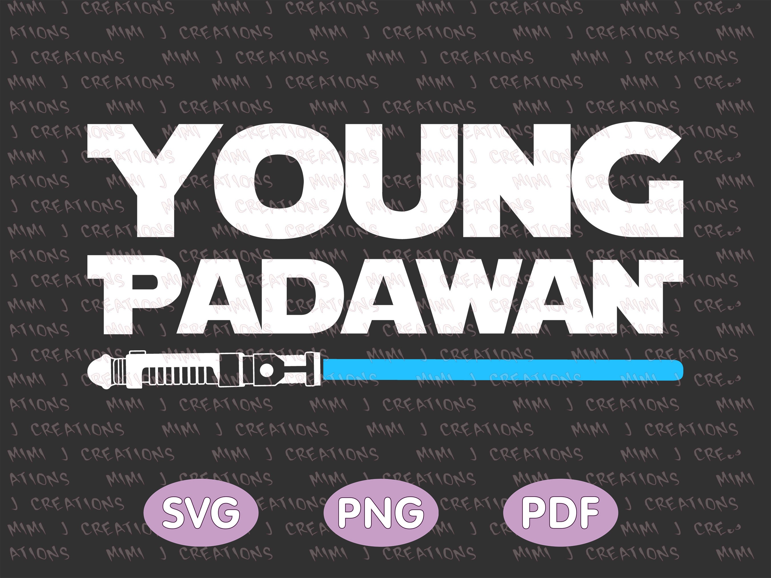 Young Padawan PNG Instant Download Young Padawan Svg Cutting - Etsy