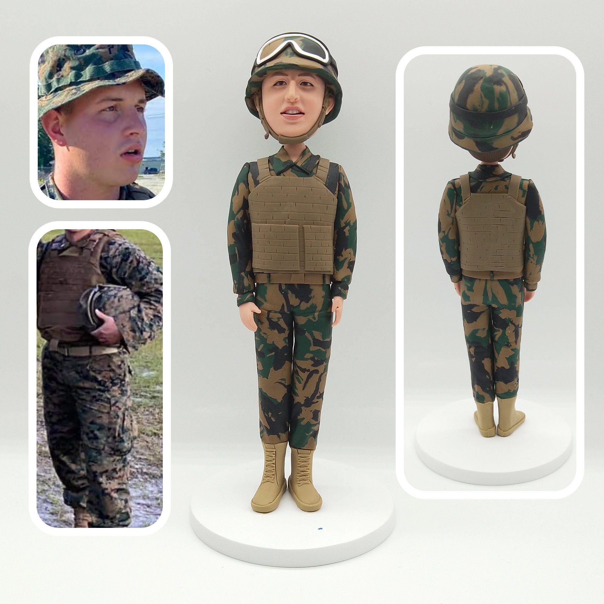 Custom Bobblehead Army Soldier, Soldier Custom Bobblehead, Army Custom ...