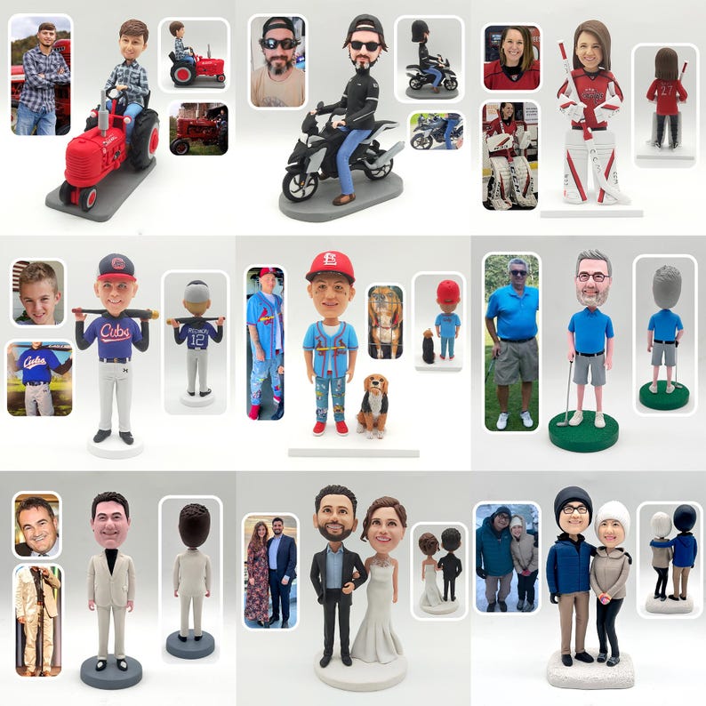 Personalised Bobbleheads, Custom Bobbleheads, Custom Anniversary Gifts ...