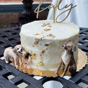 Personalized Custom Pets Pets Wedding Cake Topper, Dog Cake Topper ...