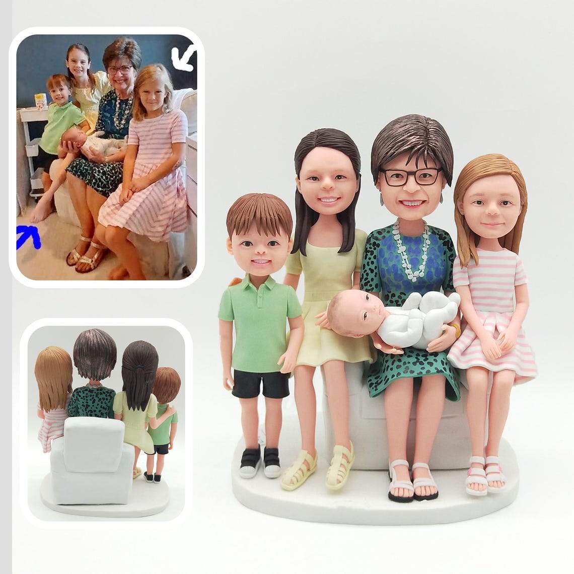 Personalized Custom Bobbleheads, Custom Family Bobbleheads, Birthday ...