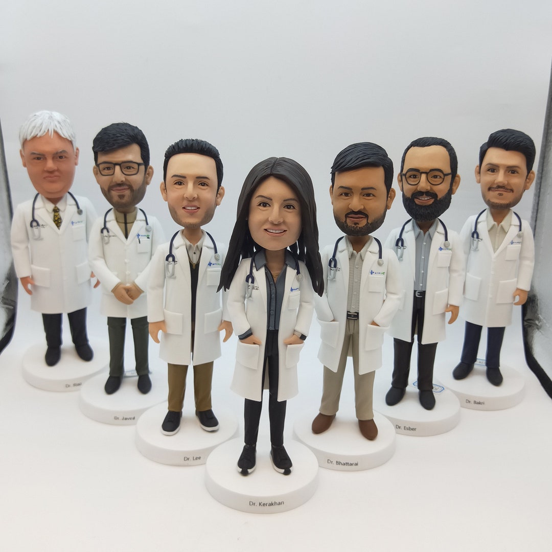 Personalized Doctor Bobblehead,custom Doctor Bobblehead, Attending ...