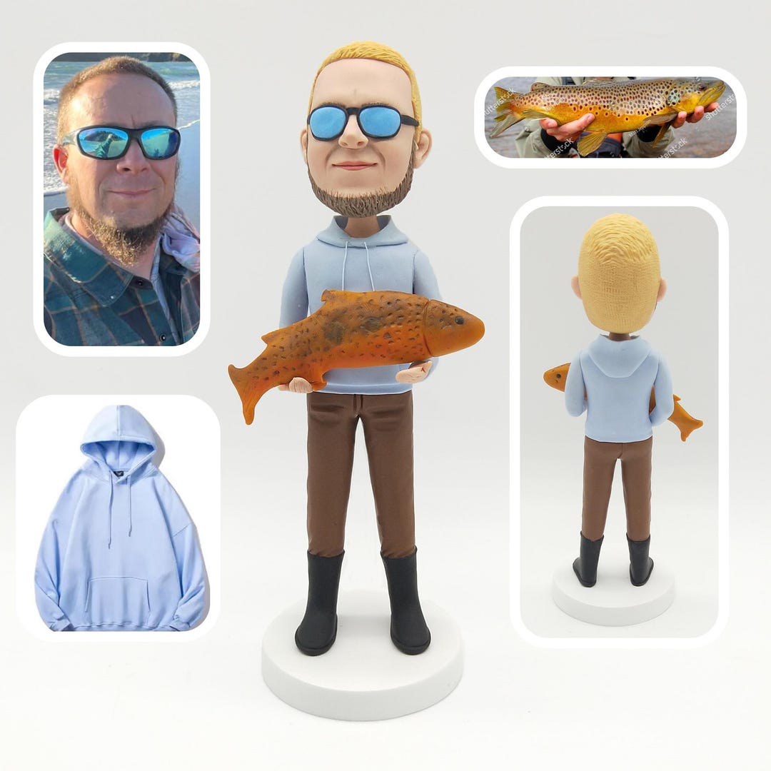 Custom Bobbleheads, Custom Fishingbobbleheads, Customfishing Statues ...