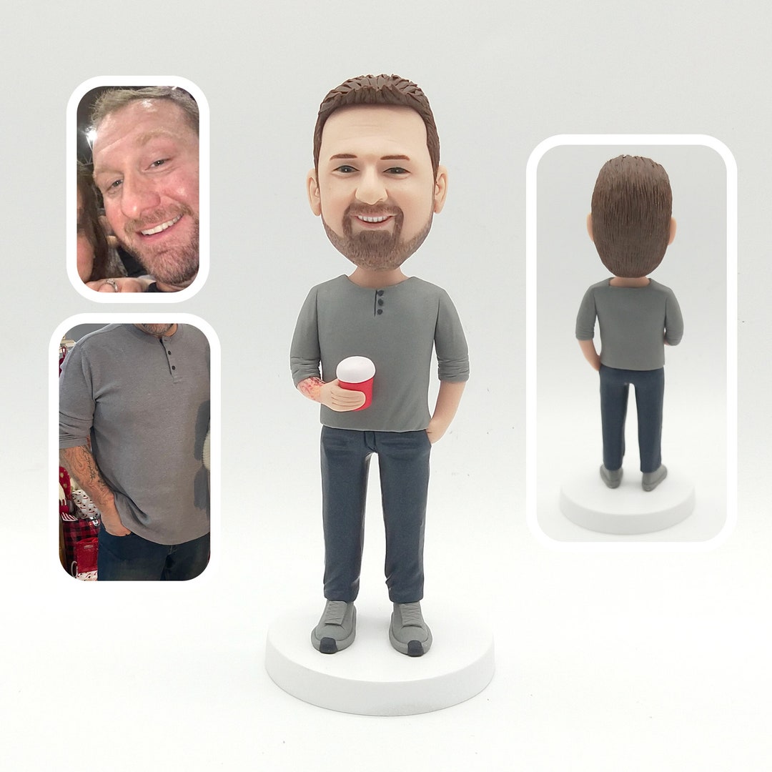 Custom Bobbleheads，man Bobble Head Custom, Personalized Birthday ...