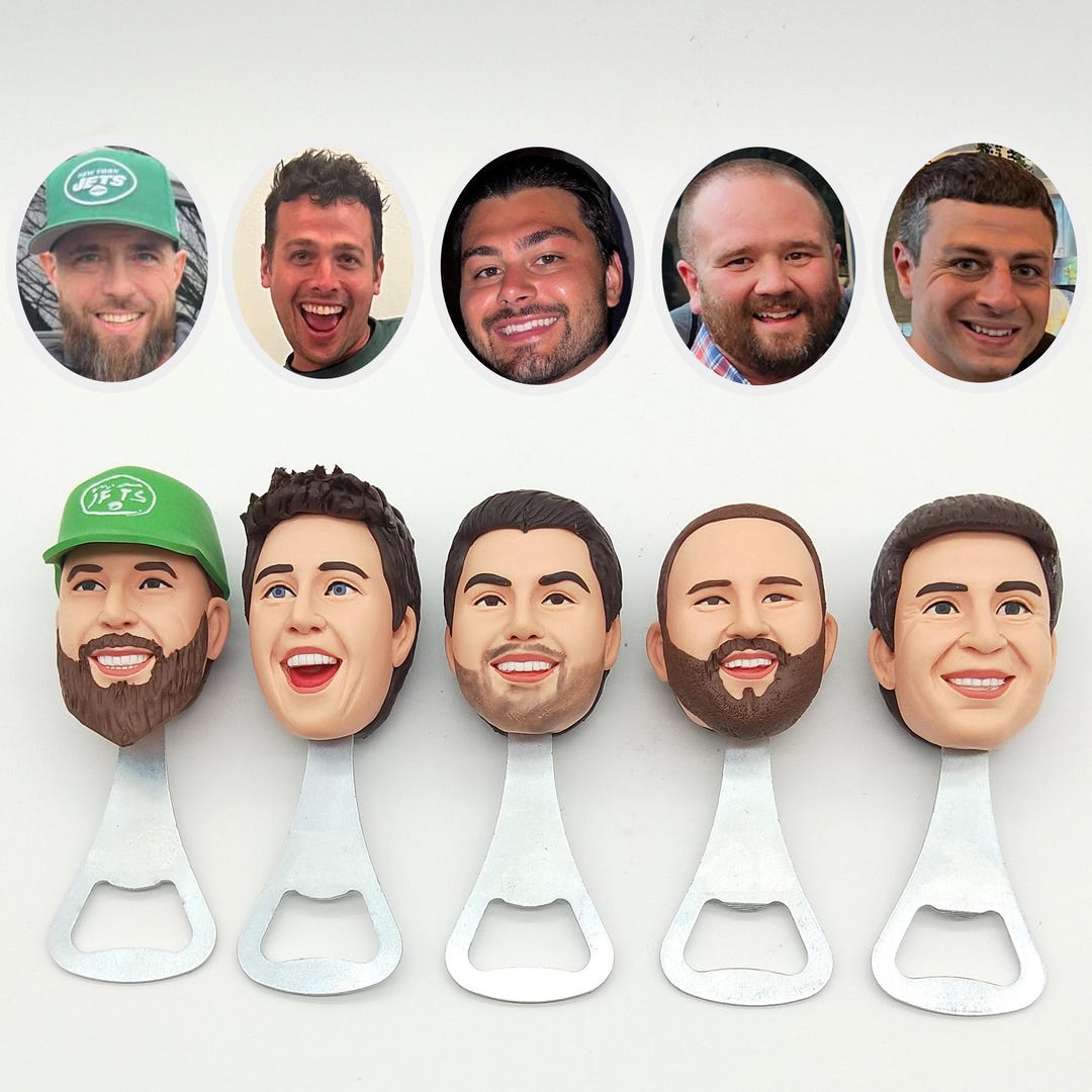 Customised Face Bottle Opener, Wedding Best Man Bottle Opener, Beer ...