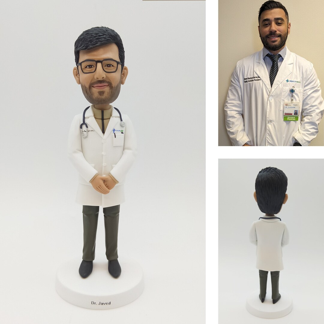 Personalized Doctor Bobblehead,custom Doctor Bobblehead, Attending ...
