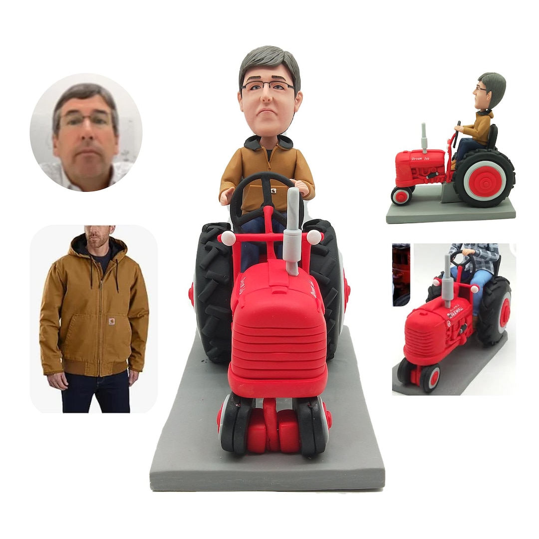 Personalized Custom Bobbleheads,custom Tractor Driving Bobbleheads ...