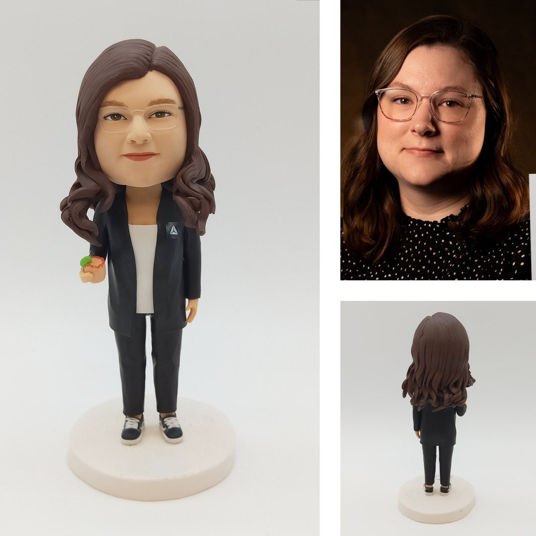 Personalized Bobblehead, Custom Bobblehead, Custom Woman Bobblehead ...