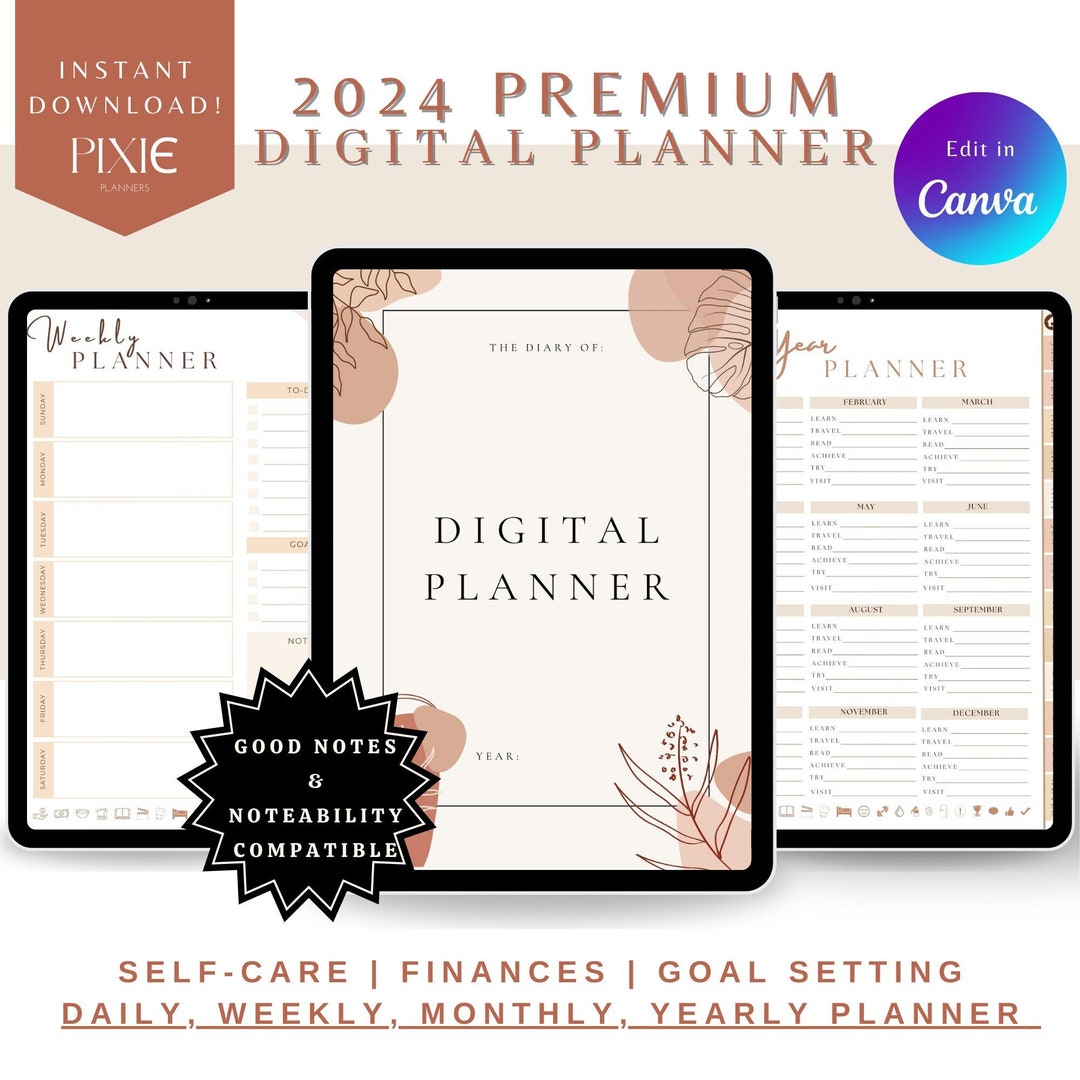 Premium Digital Planner | Budget Planner, Goodnotes Planner, Daily ...