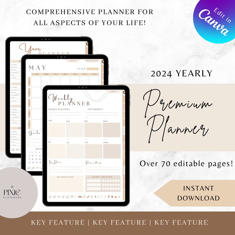 Premium Digital Planner | Budget Planner, Goodnotes Planner, Daily ...
