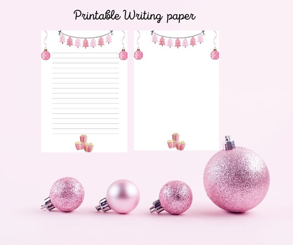 Christmas Printable Writing Paper Letter Writing Paper Lined - Etsy