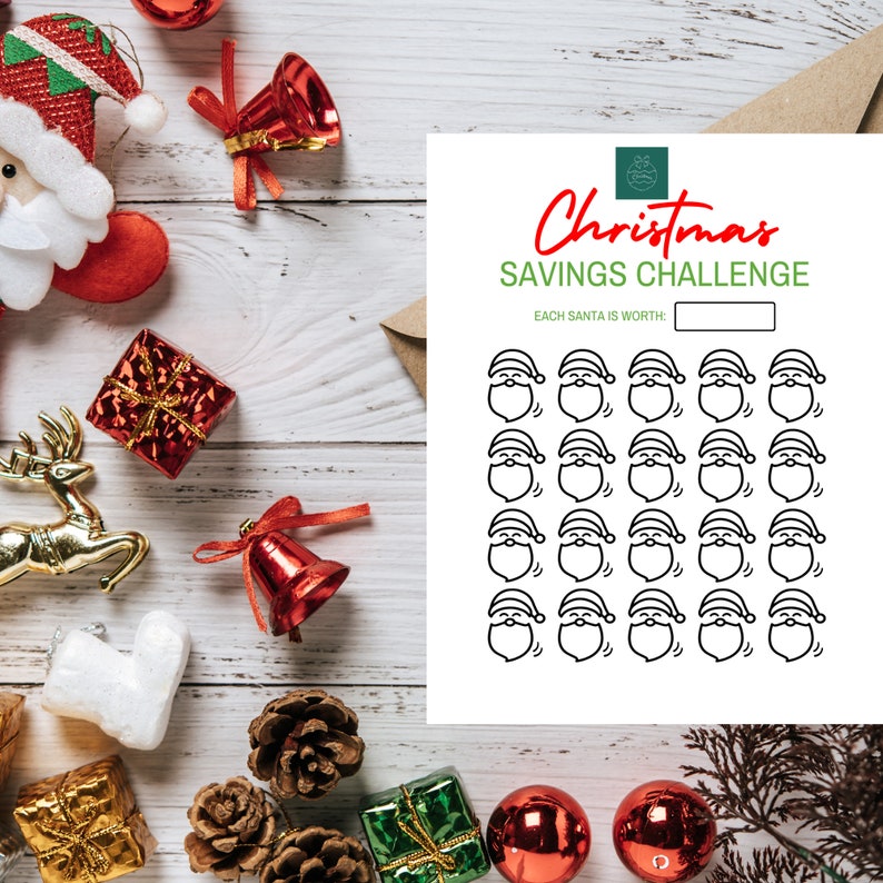 Christmas Savings Challenge Printable Tracker - Etsy