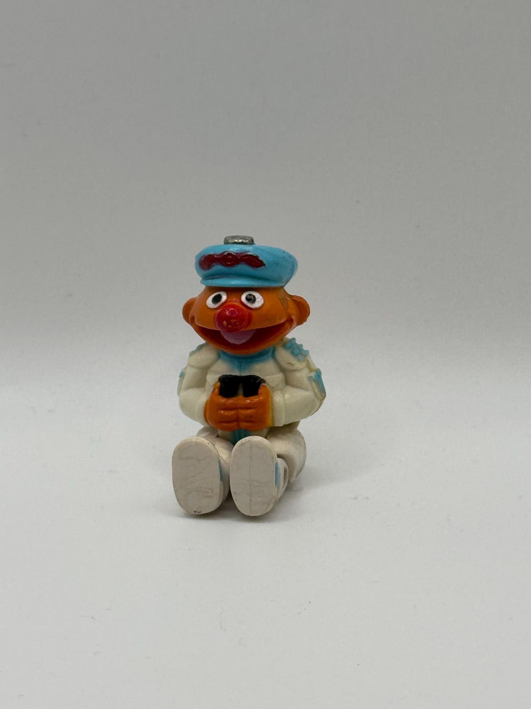 Sesame Street Ernie Pilot / Captain Figure Muppets 3.25" Tall, Vintage ...