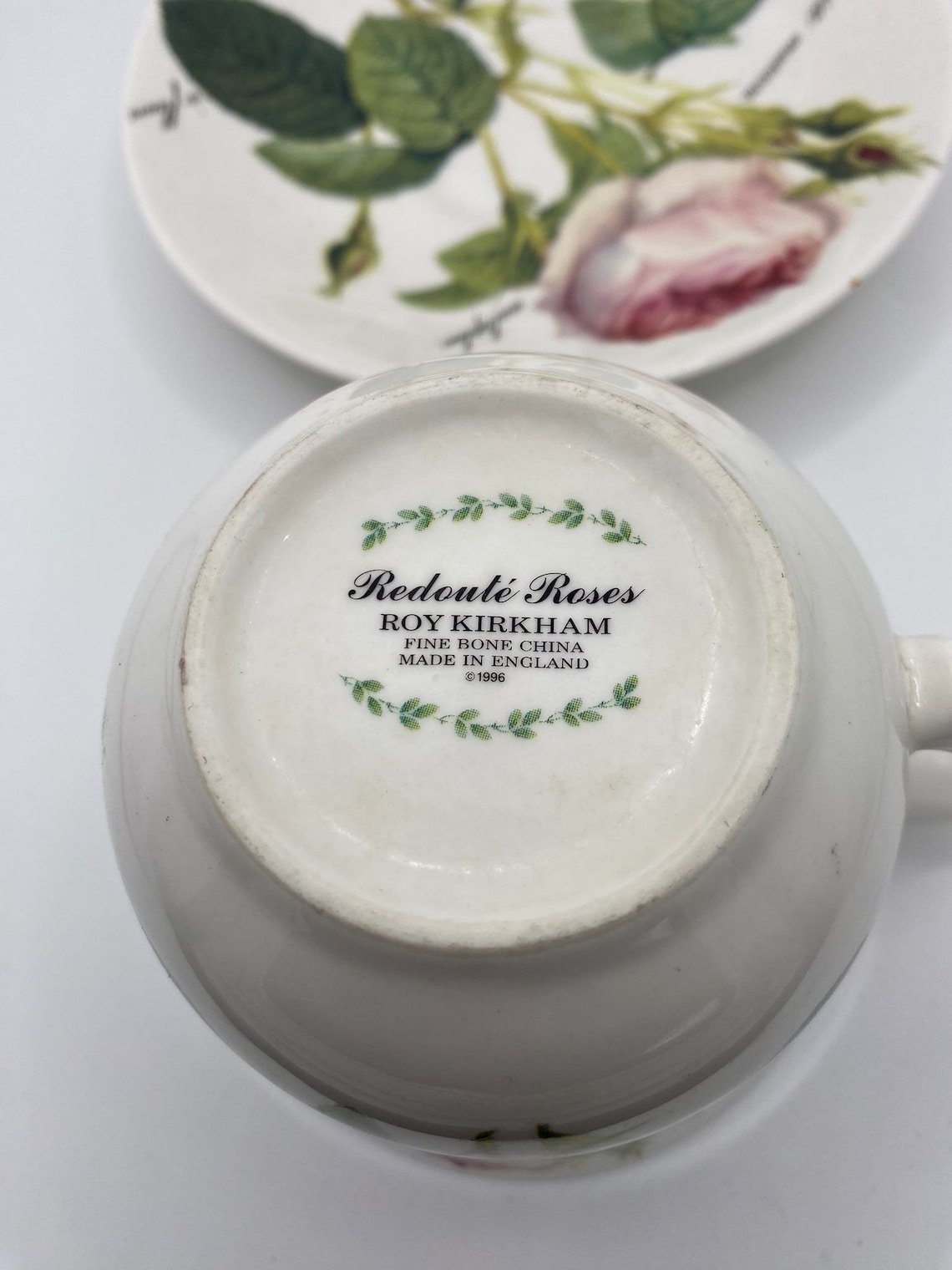 Roy Kirkham Redoute Roses Plate and Mug Bone China England 1996. - Etsy