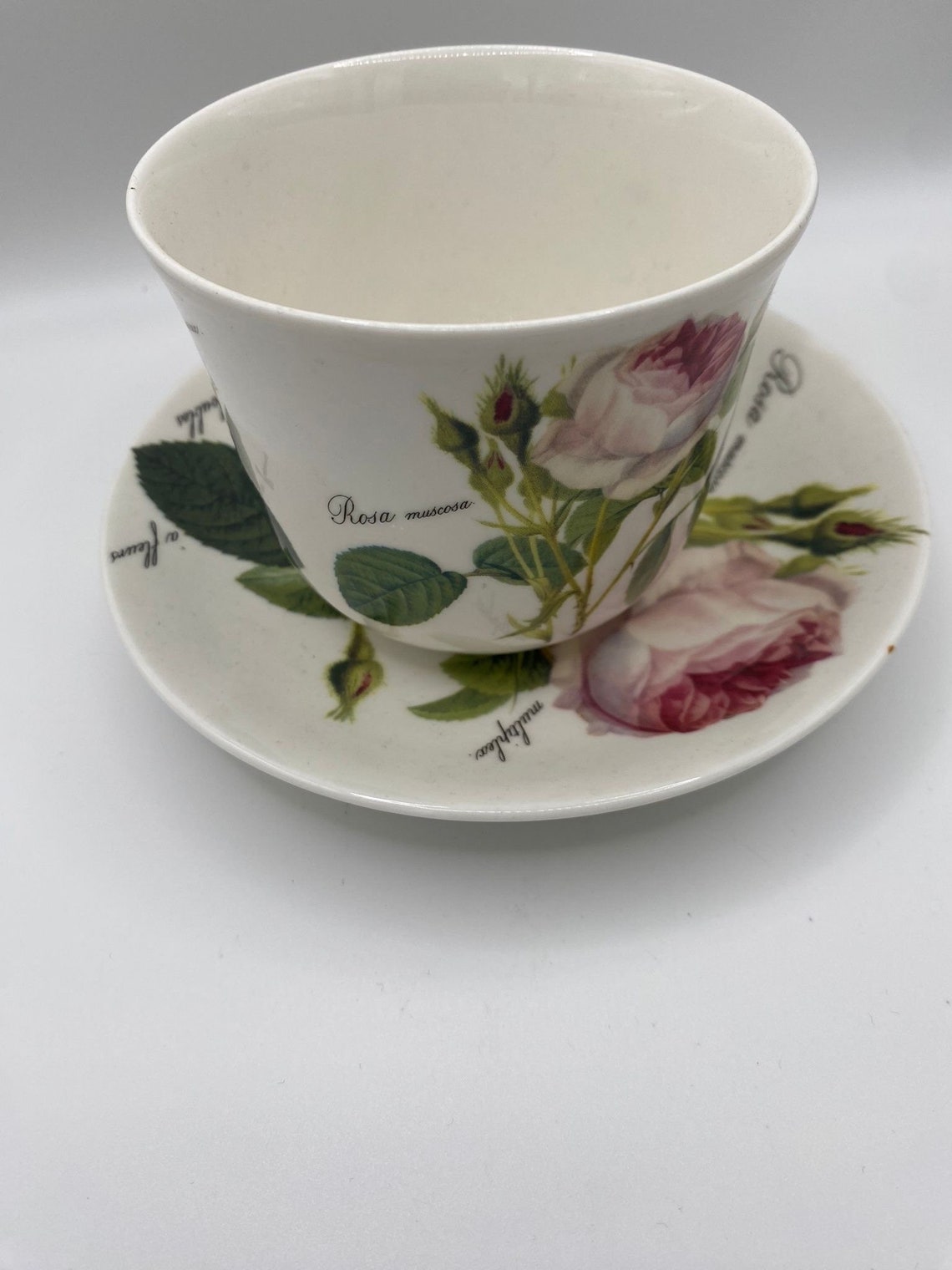 Roy Kirkham Redoute Roses Plate and Mug Bone China England 1996. - Etsy