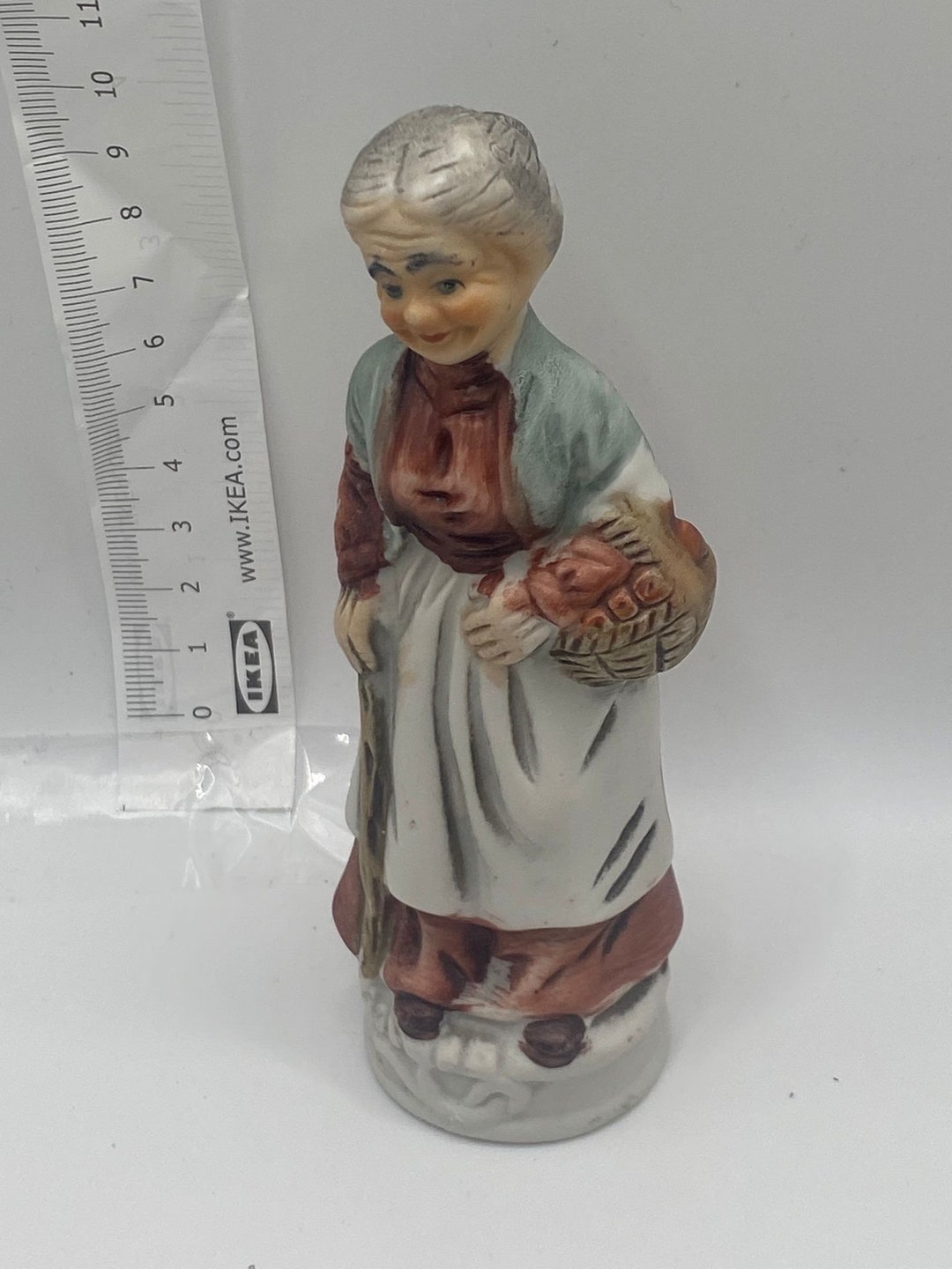 Vintage Old Lady Figurine Statue Ornament Ceramic - Etsy